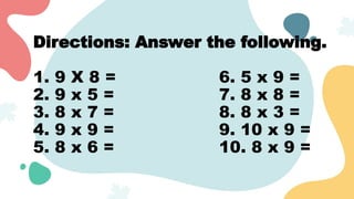 Multiplication table by 8's and 9's.pptx