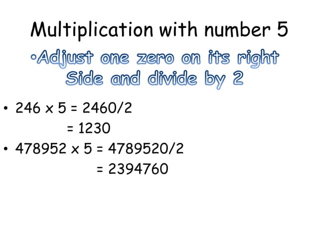 Multiplication through vedic maths, | PPTX