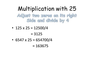Multiplication through vedic maths, | PPTX