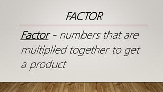 Multiplication vocab pp | PPTX