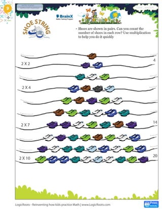 Multiplication table Board Game - Monster Sock Factory. 8 times more ...