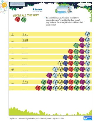 Multiplication table Board Game - Monster Sock Factory. 8 times more ...