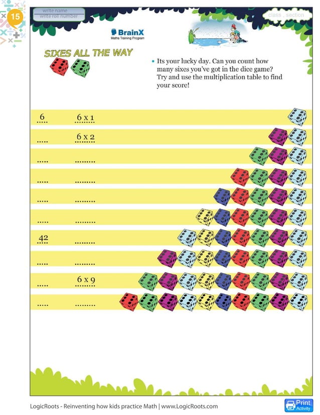 Multiplication table Board Game - Monster Sock Factory. 8 times more ...