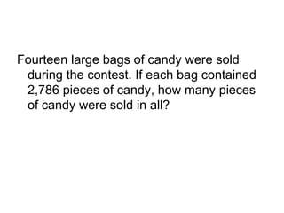Multiplication Word Problems | PPT