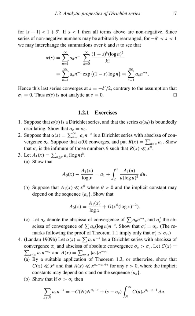 Multiplicative number theory i.classical theory cambridge | PDF ...