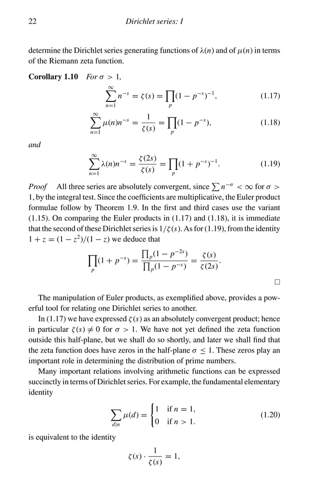 Multiplicative number theory i.classical theory cambridge | PDF ...