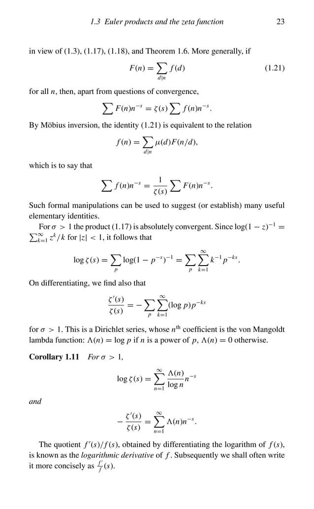 Multiplicative number theory i.classical theory cambridge | PDF ...