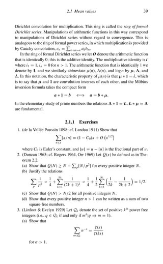 Multiplicative number theory i.classical theory cambridge | PDF