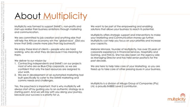 Multiplicity presentation (updated 200821) | PDF | Publishing Industry ...