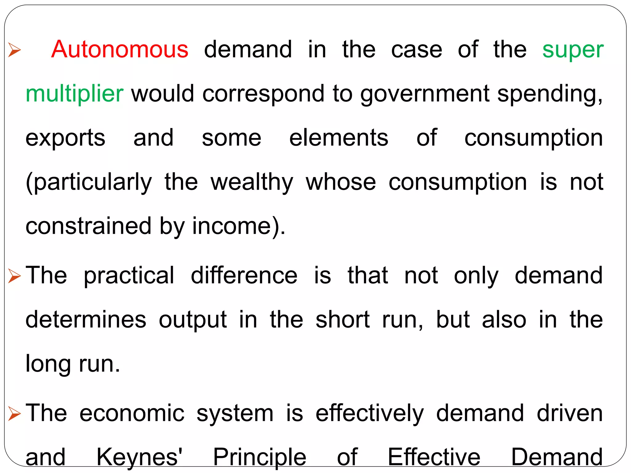 Investment Multiplier and Super multiplier | PPTX