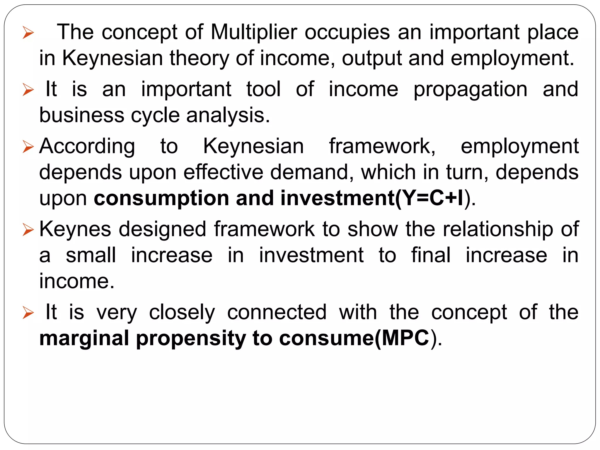 Investment Multiplier and Super multiplier | PPTX