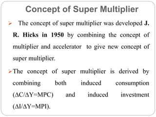 Investment Multiplier and Super multiplier | PPTX