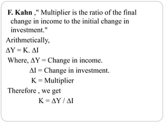 Investment Multiplier and Super multiplier | PPTX