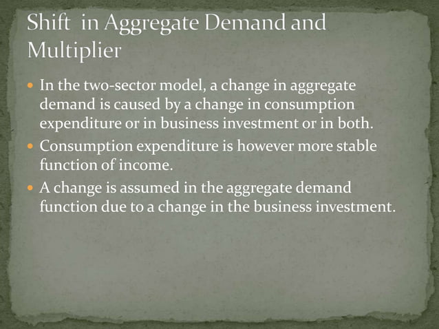 Multiplier Model in macro economics