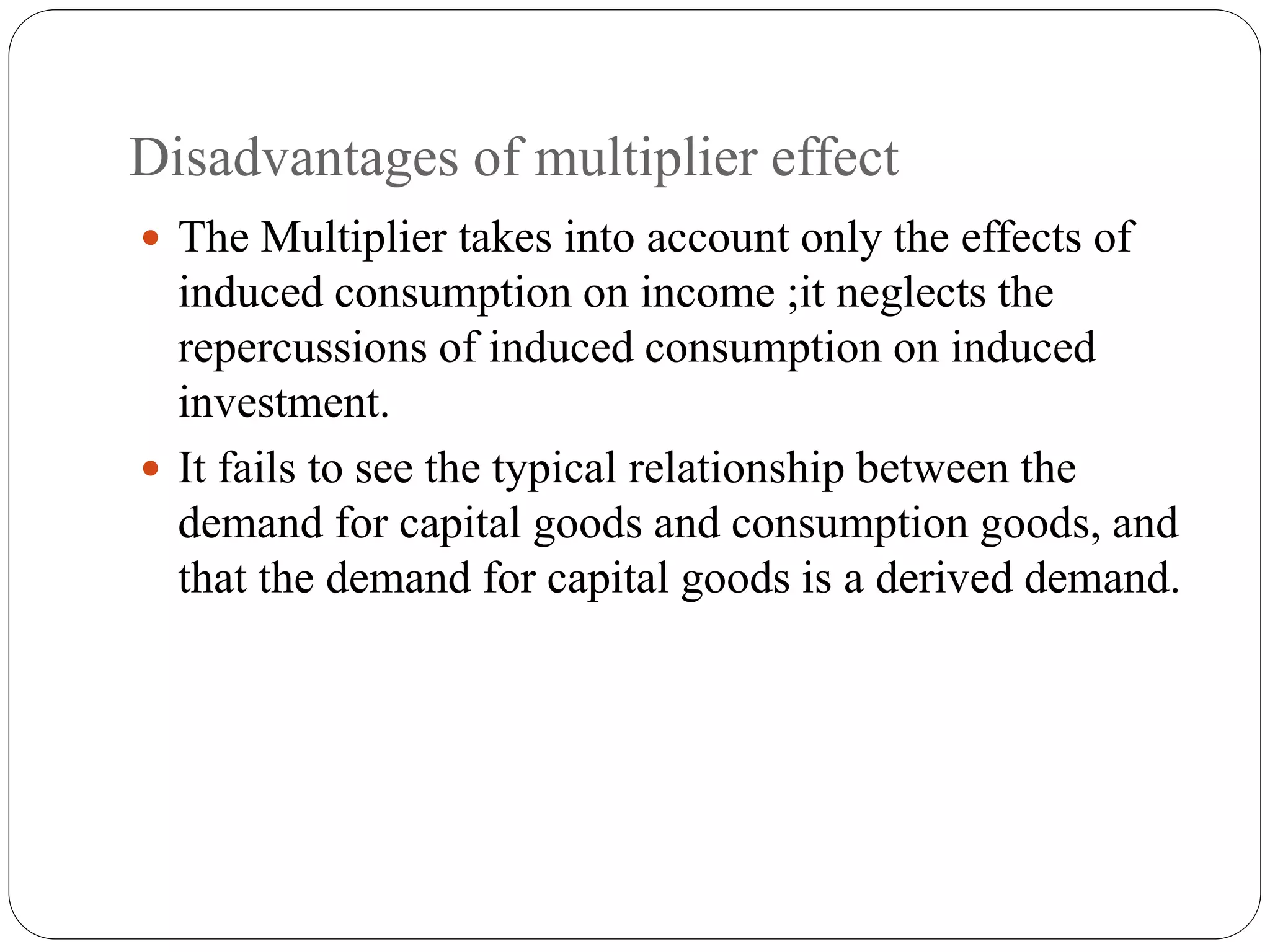 Multiplier effect and leakages | PPTX