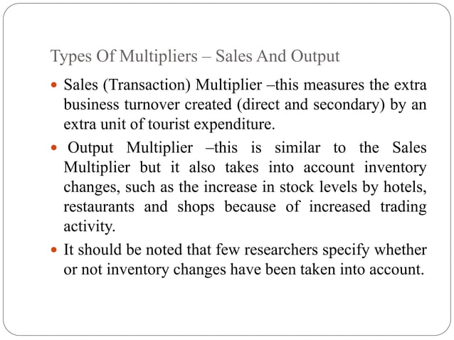 Multiplier effect and leakages | PPT