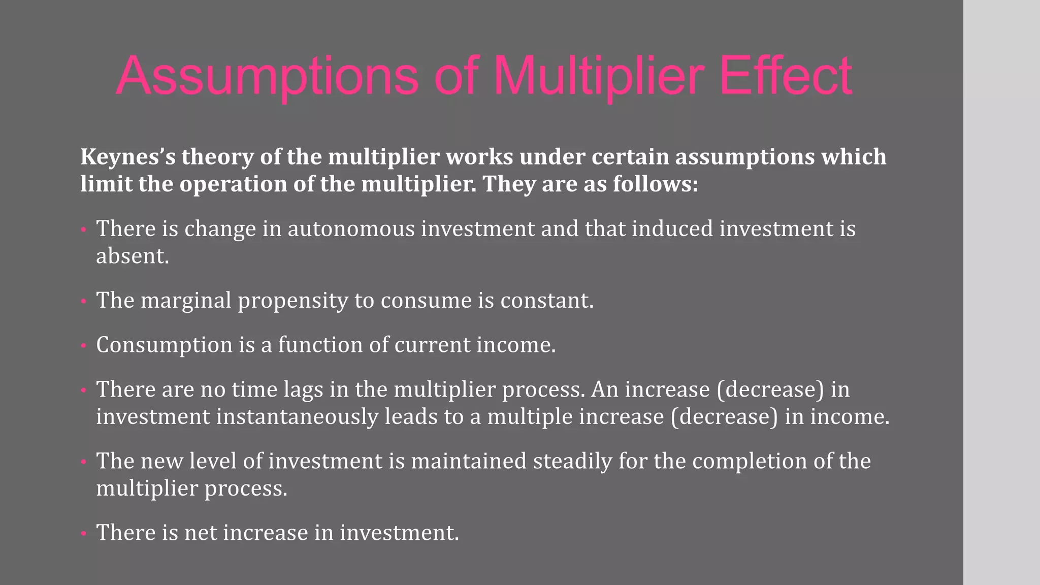 Multiplier Effect - Micro Economics | PPTX