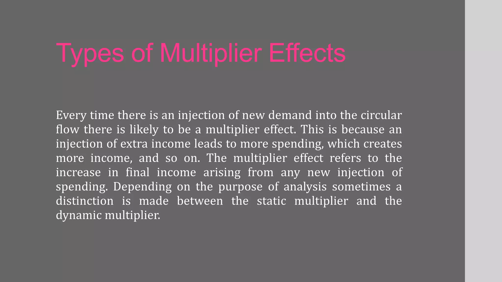 Multiplier Effect - Micro Economics | PPTX