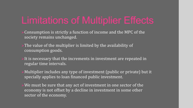 Multiplier Effect - Micro Economics | PPTX | Business Accounting ...