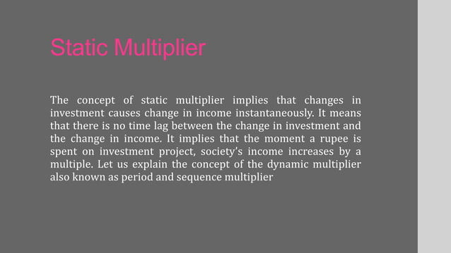 Multiplier Effect - Micro Economics | PPTX | Business Accounting ...