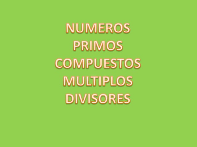 Multiplos y divisores | PPT