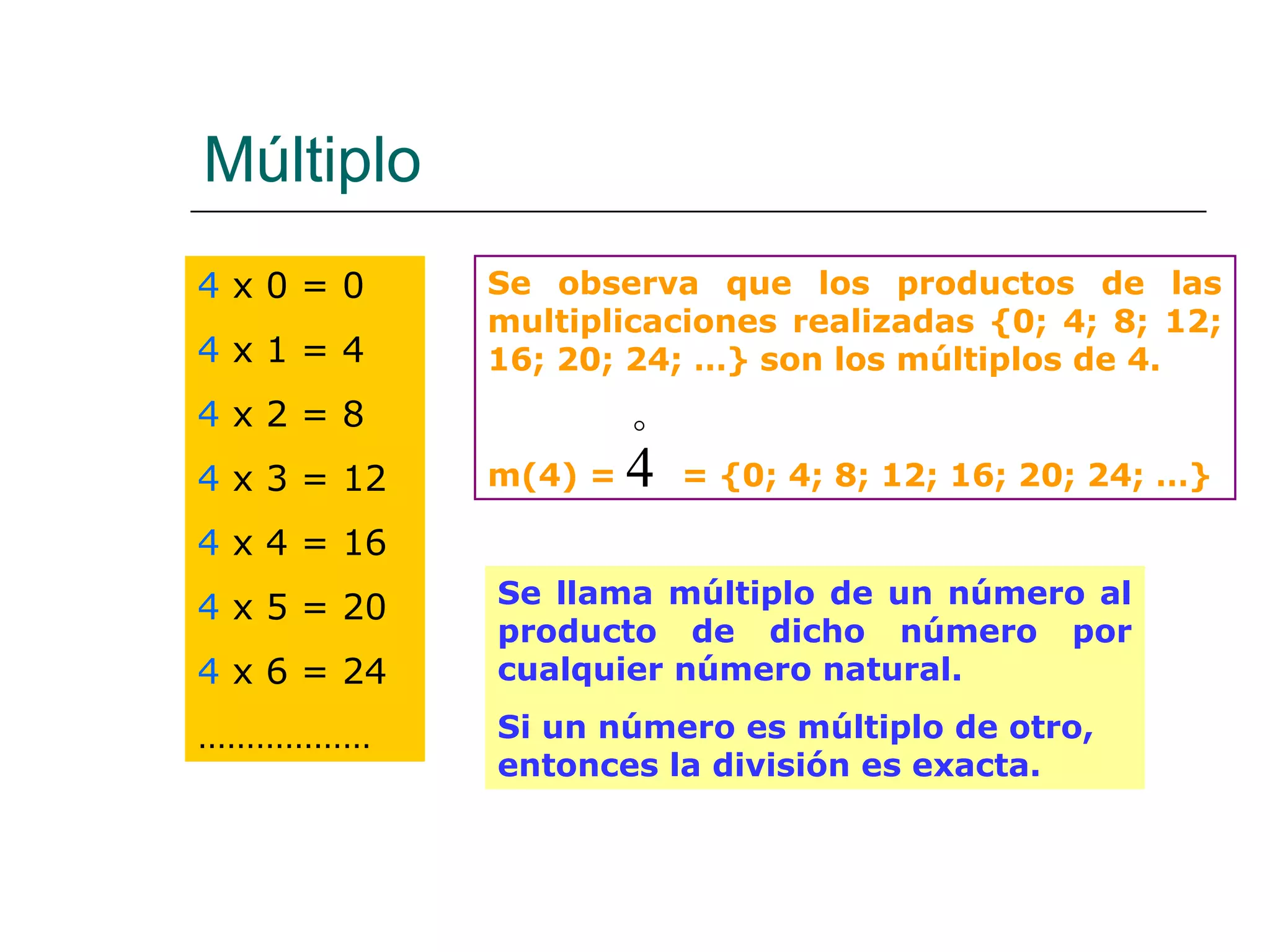 Multiplos y divisores | PPT