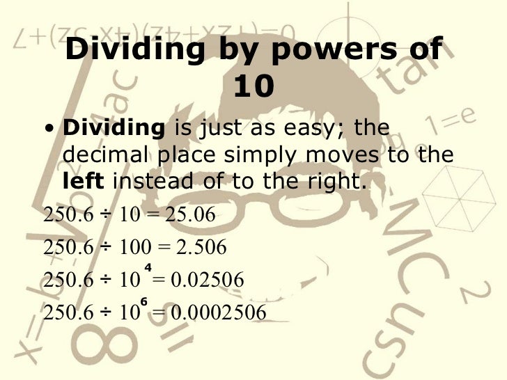 Multiply And Divide Decimals By Powers Of 10 Multiply And Divide Decimals By Powers Of 10