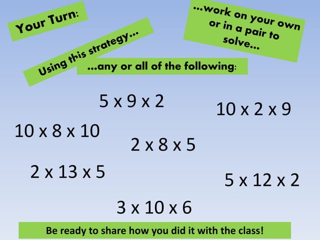 Multiply 3 single digit numbers | PPTX