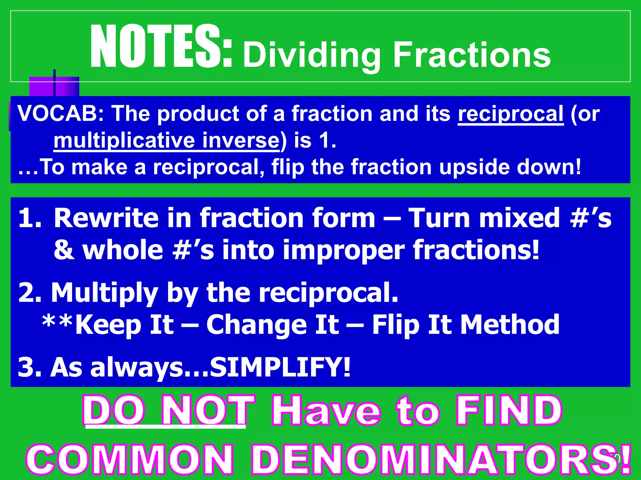 Multiply and divide fractions | PPT