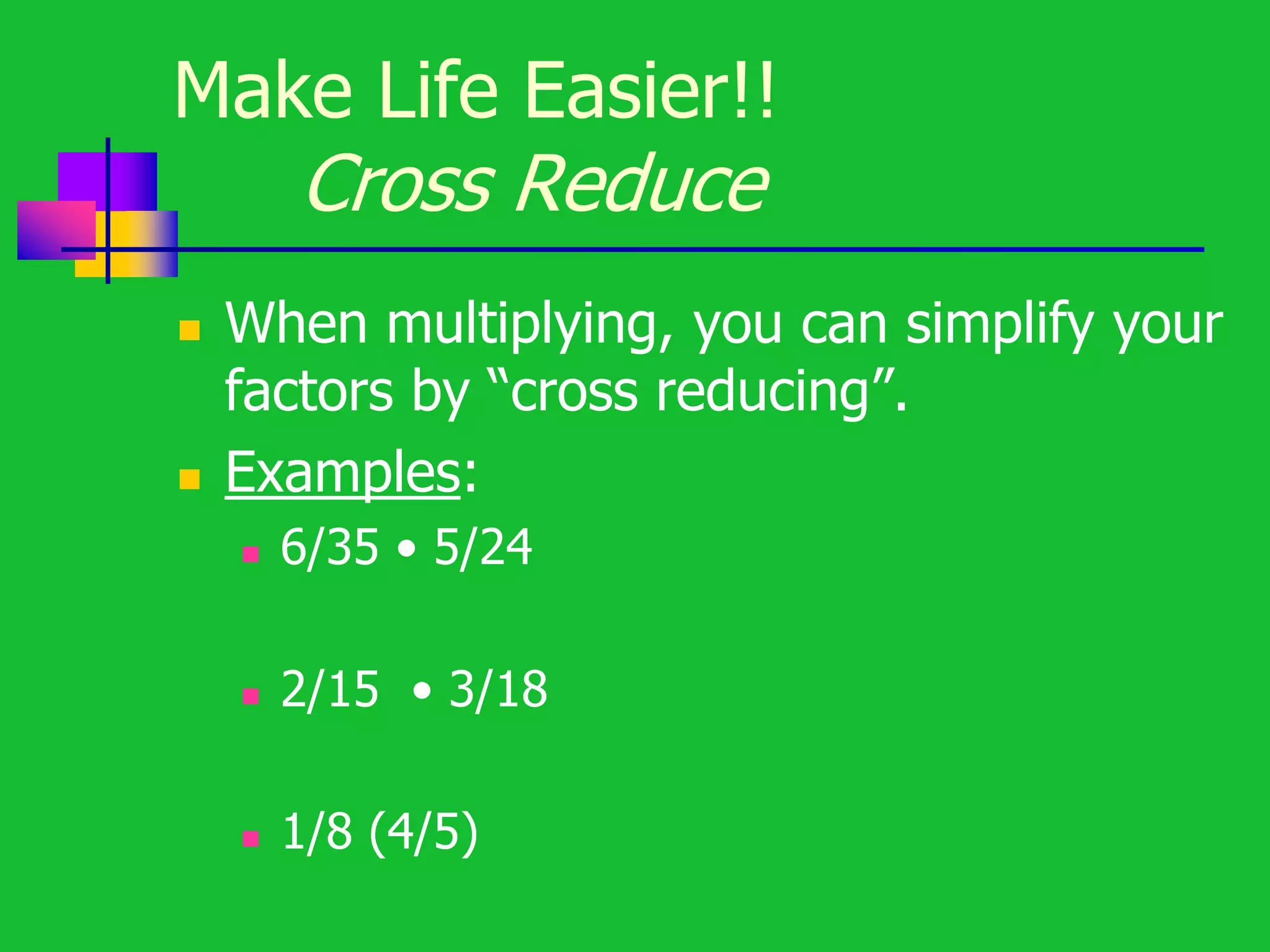 Multiply and divide fractions | PPT