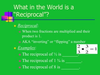 Multiply and divide fractions | PPT