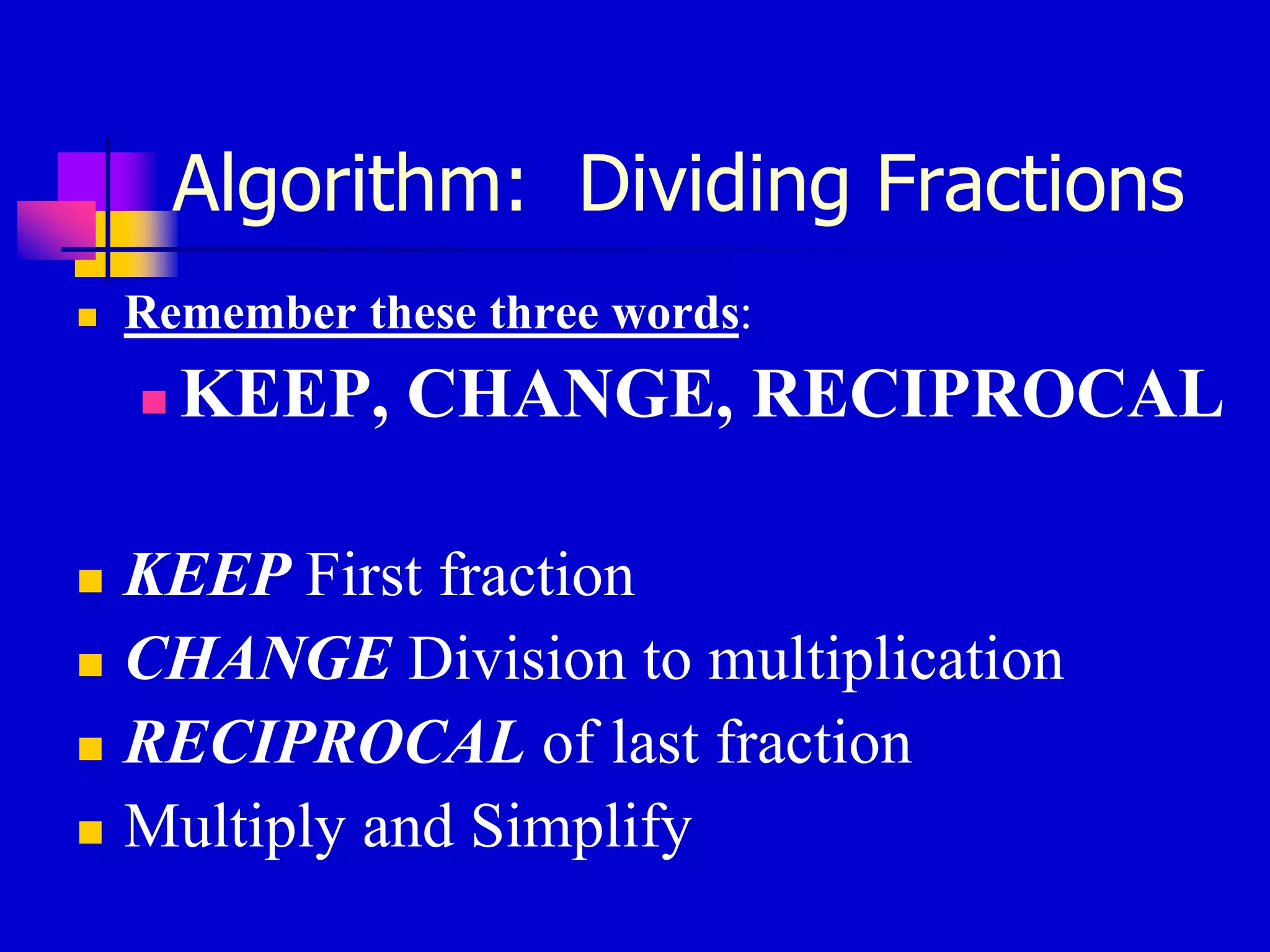 multiply and divide fractions.ppt | Homework and Study | Education