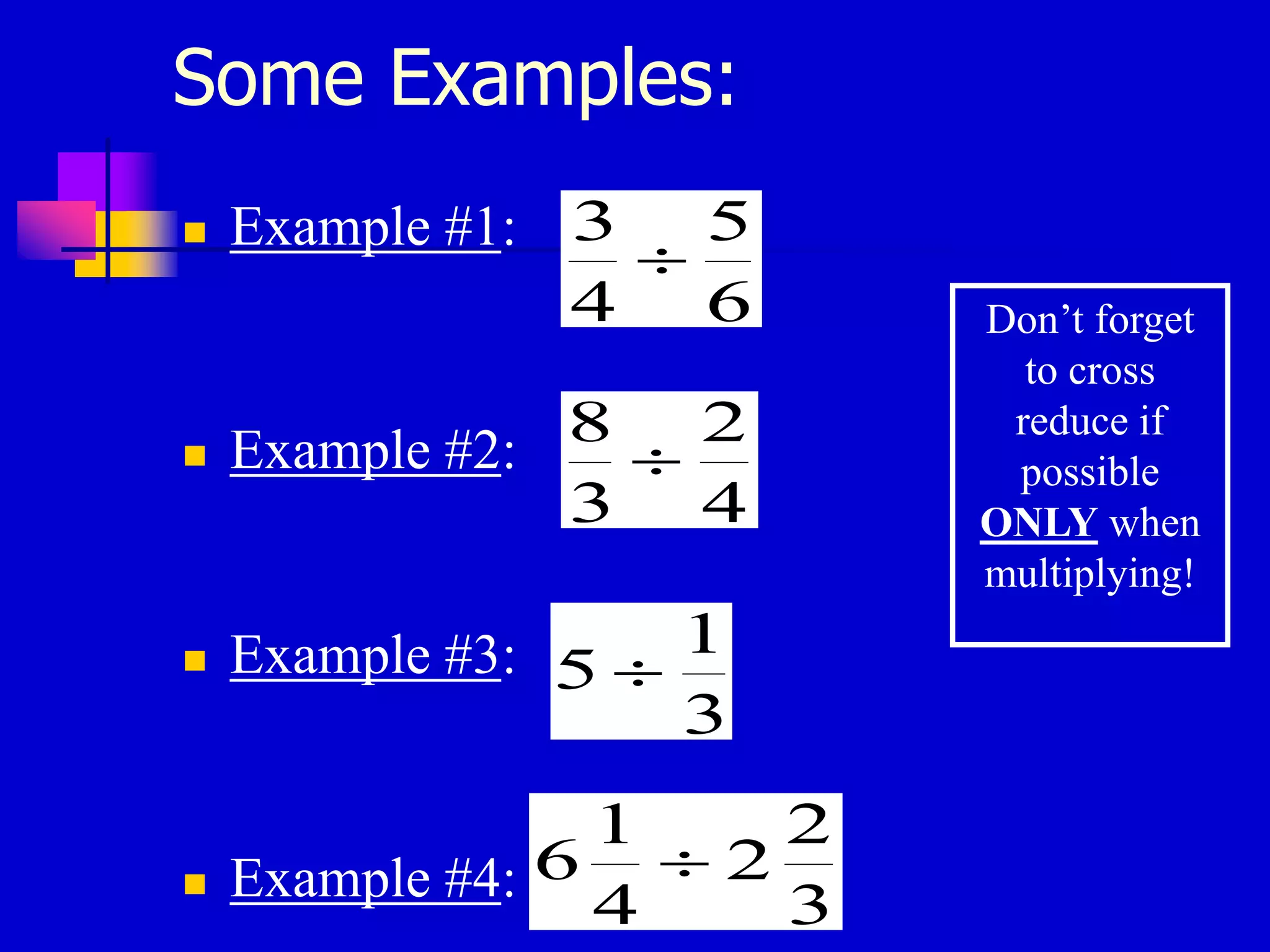 multiply and divide fractions.ppt | Homework and Study | Education