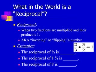 multiply and divide fractions.ppt | Homework and Study | Education