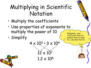 Multiply divide scientific notation edmodo 2013 14 | PPT