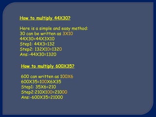 Multiply easily | PPT