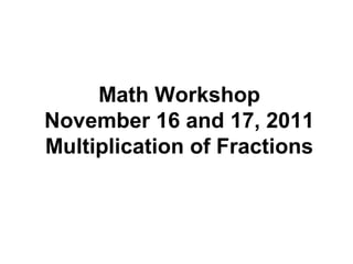 Multiply fractions algorithm1 | PPT