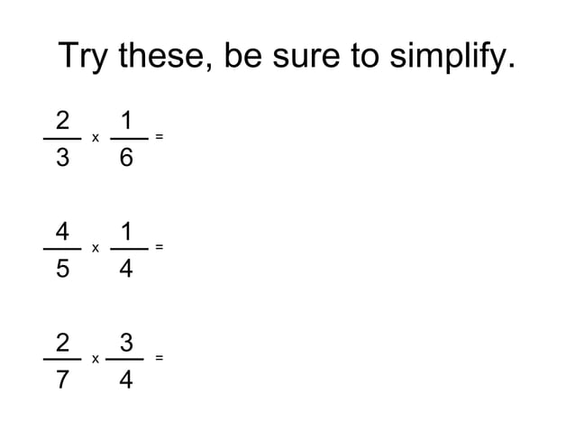 Multiply fractions algorithm1 | PPT