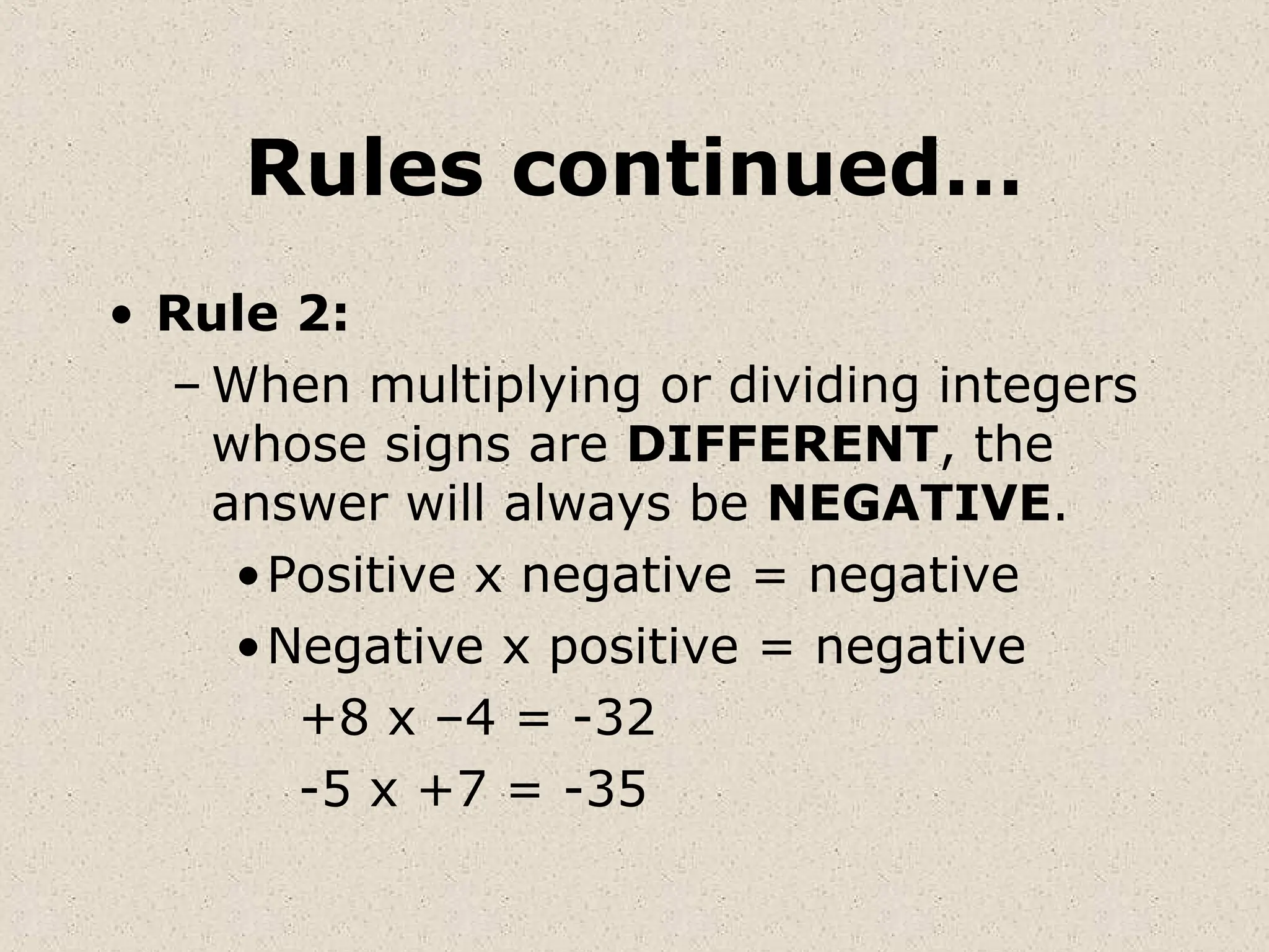 multiplying-and-dividing-integers 202.ppt | Homework and Study | Education