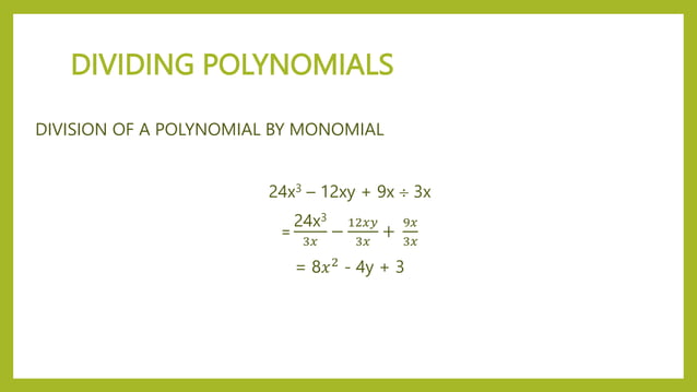 Multiplying-and-dividing-polynomials.pptx | Computing | Technology & Computing