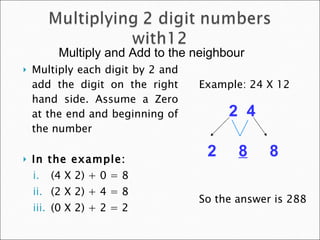 Multiplying Numbers By 11 To 19 | PPT