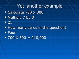 Multiplying 10,100 &1000 | PPT