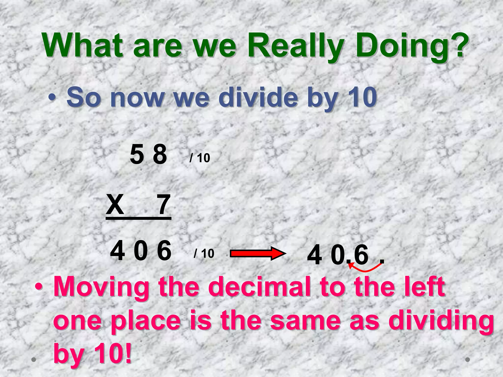 Multiplying and dividing decimals | PPSX