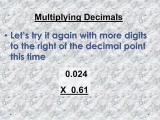 Multiplying and dividing decimals | PPSX