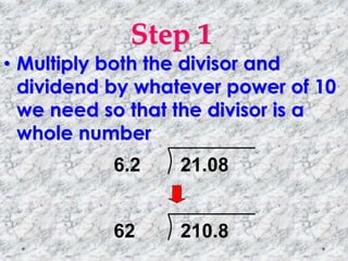 Multiplying and dividing decimals | PPSX