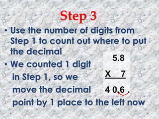 Multiplying and dividing decimals | PPT