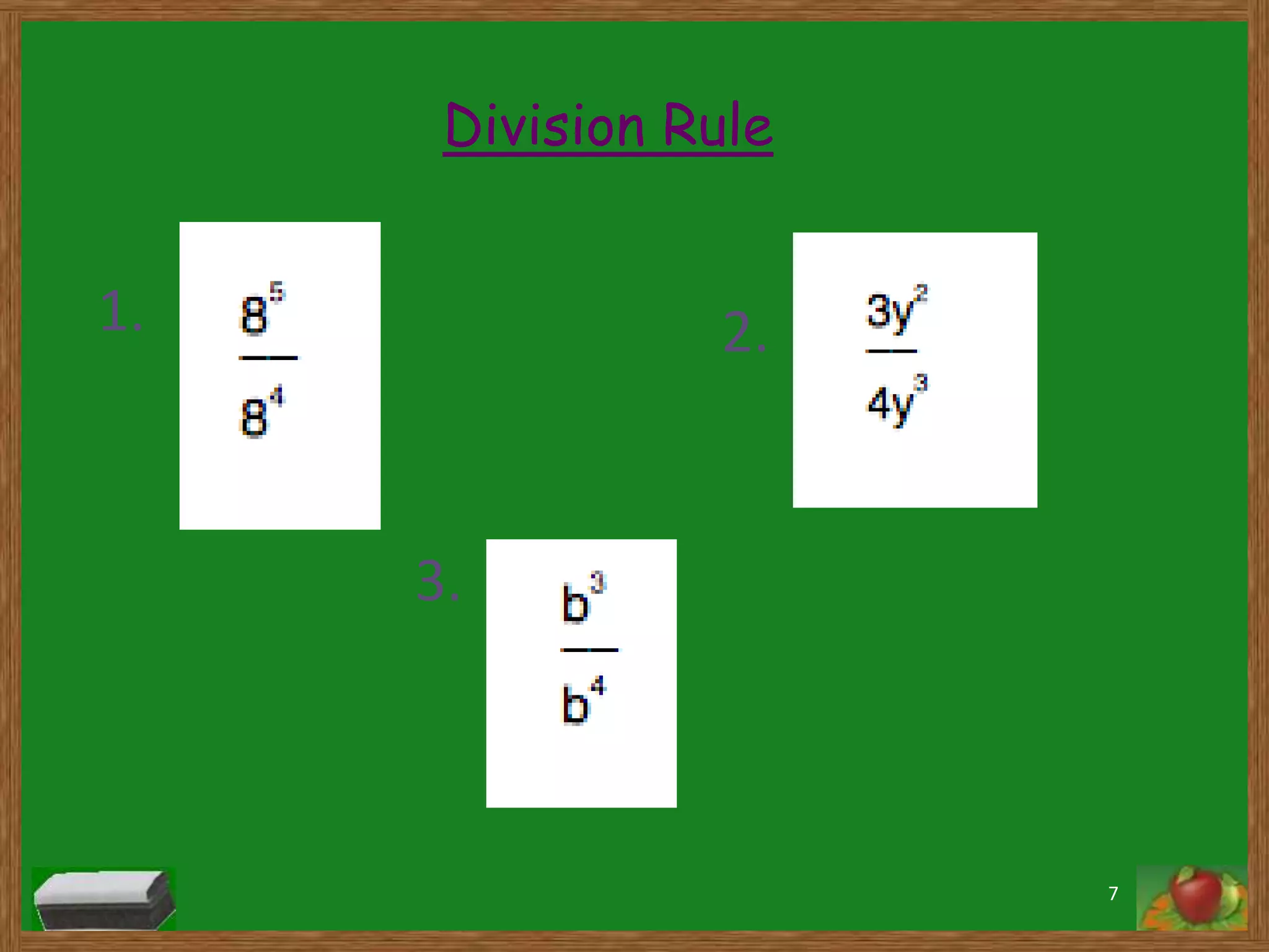 Multiplying and dividing exponents | PPT