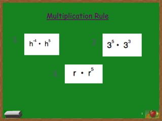 Multiplying and dividing exponents | PPT