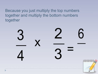 Multiplying and dividing fractions | PPSX