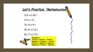 Multiplying and dividing integers | PPTX